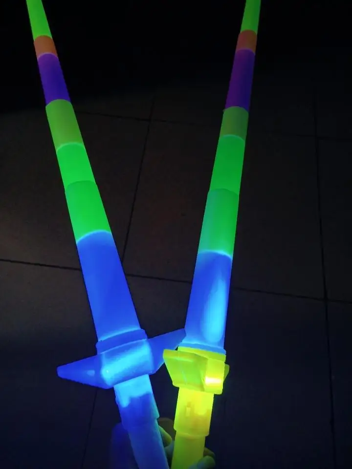 Light up Sword Extendable Laser Sabers Toys Flashing Wands Led Sticks ...