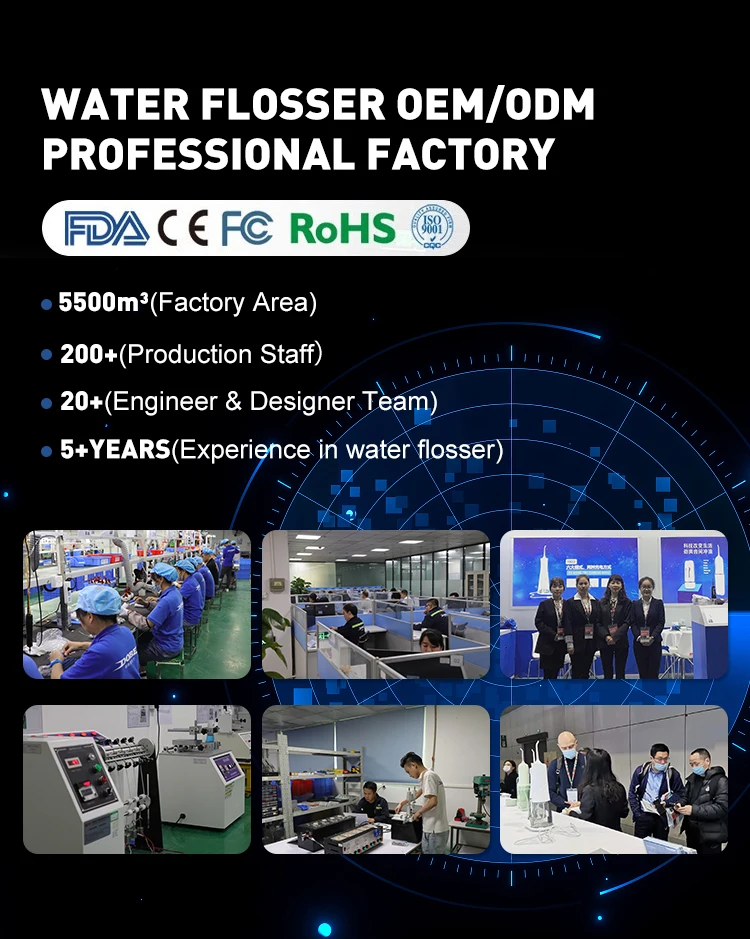 Dental Water Jet Factory 2024 Upgraded Portable Cordless Electric Water ...