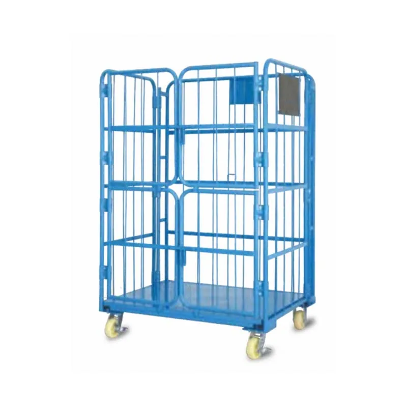 Warehouse Container Cage Postal Trolley Hand Carts Logistics Trolleys ...