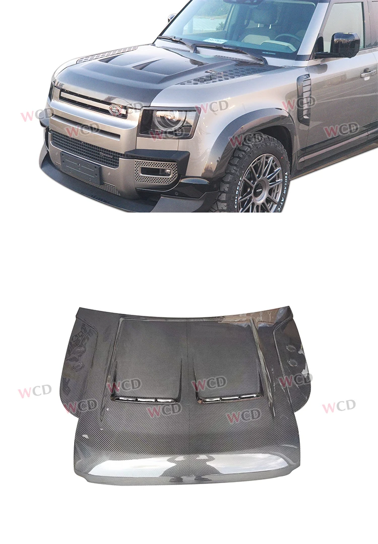 High Quality Car Hoods Real Carbon Fiber Engine Hood Bonnet for Land ...