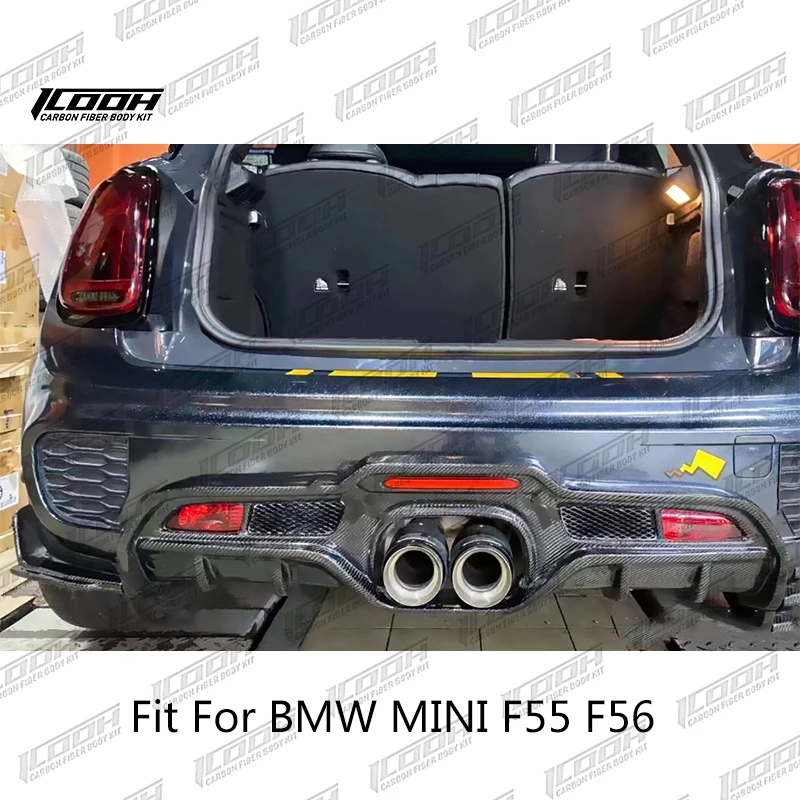 ICOOH Racing Giomic Style Half Carbon Fiber Fibre Rear Diffuser Lip for ...