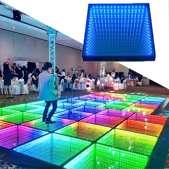 2023 3d Infinity Mirror Video Wedding Party Light Led Dance Floor - Buy ...