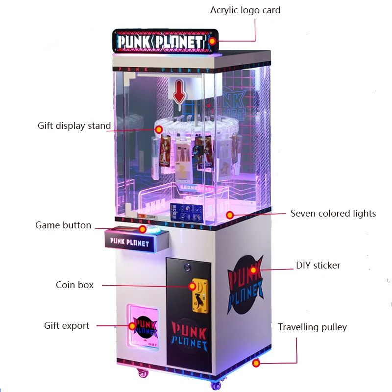 Quality Clip Prize Gift Claw Machine Game Vending Coin Operated Crane ...