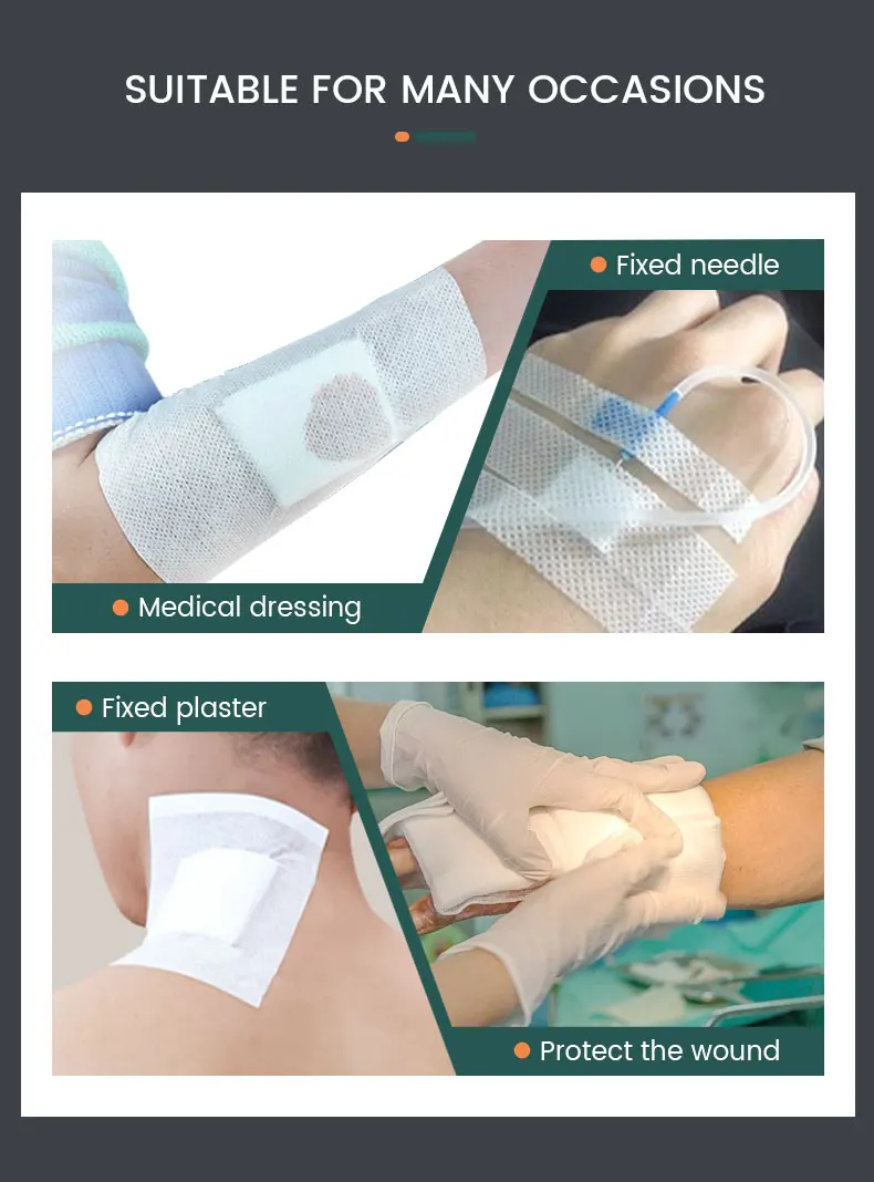 Soft Breathable Non Woven Medical Consumable Wound Fixing Dressing ...