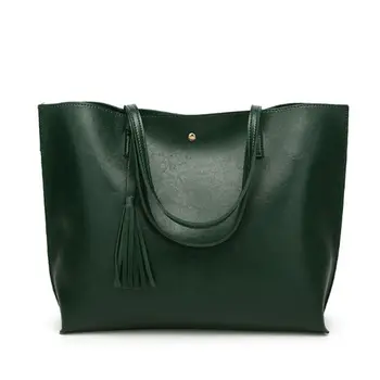 New Production Custom Green Handbag Fashion Set Genuine Tote Bags 100% ...