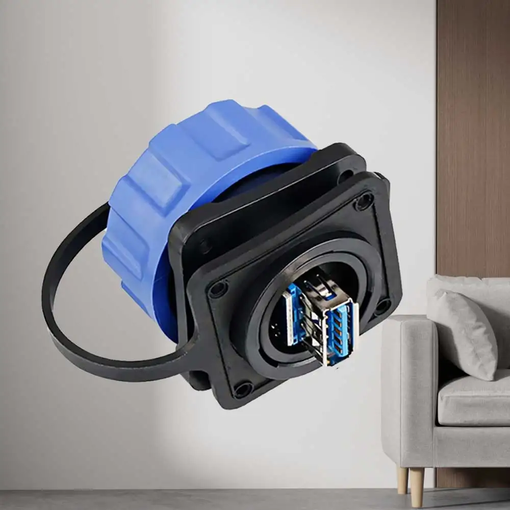 Oswell Usb Panel Mount Usb Port Waterproof Usb 3.0 Cable Connector For ...