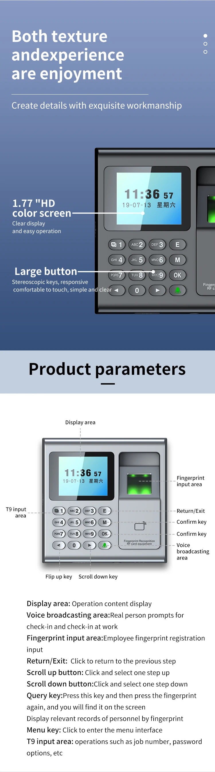 F30-U Biometric Fingerprint Attendance Machine - Efficient Time ...