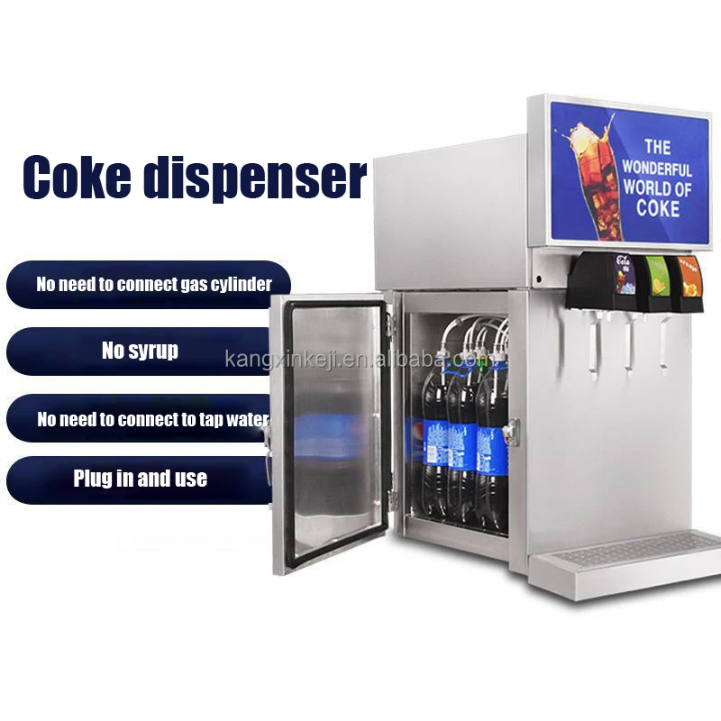 Soda Fountain Machine for Cold Drink Shop - 3 Flavor Cola Dispenser for ...