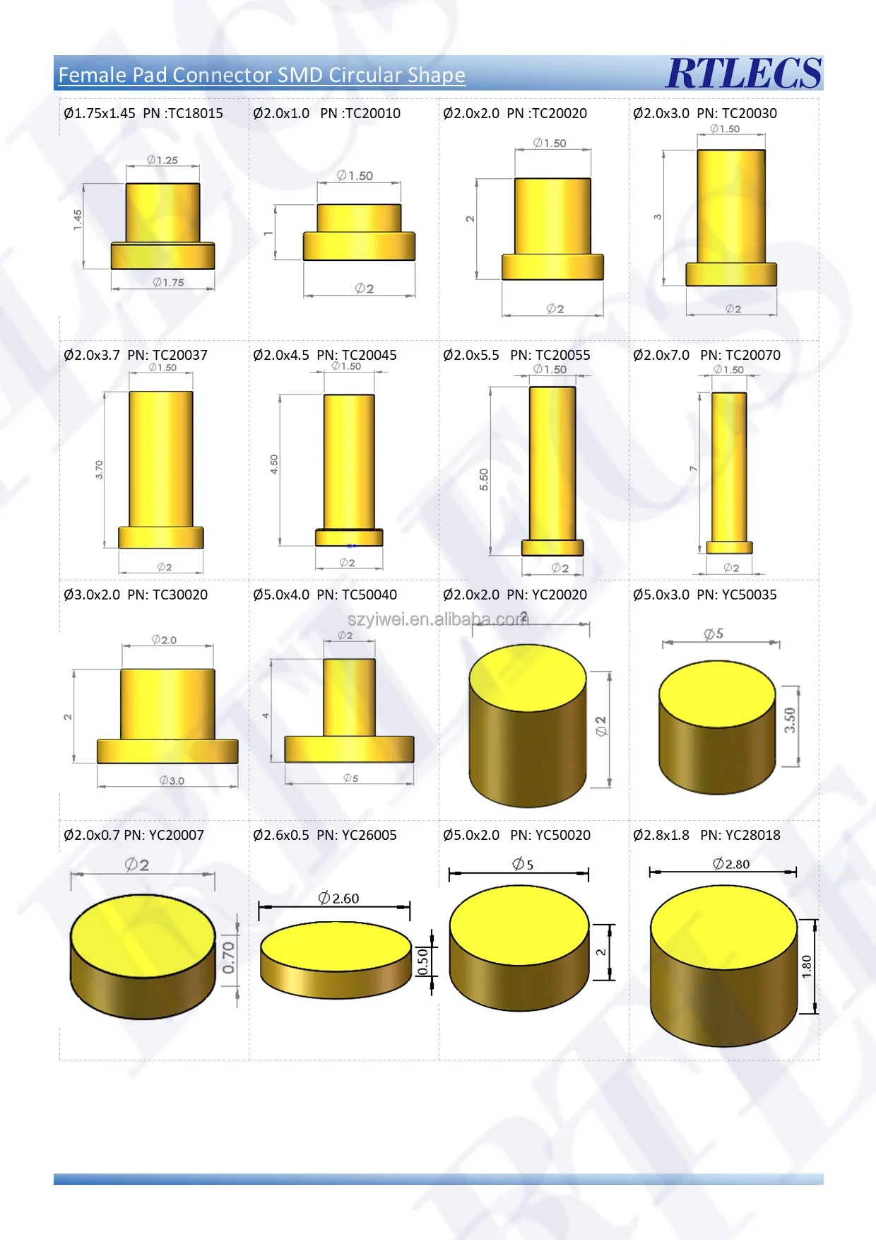 High Current Pogo Pin Connectors - Reliable Female Targets