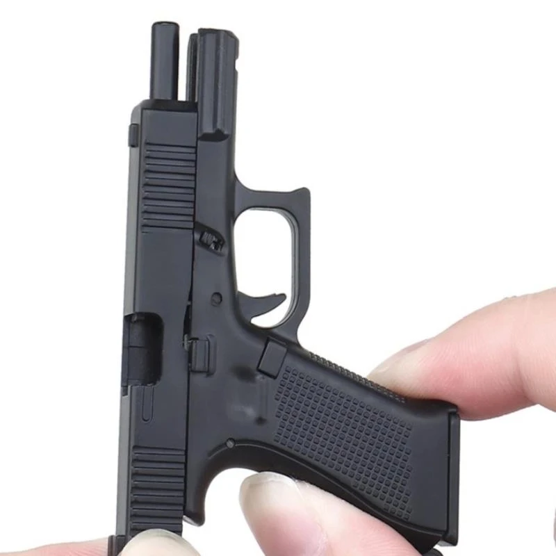 G45 Keychain Mini Pistol Shape Tactical Keychain Model Plastic Keyring ...