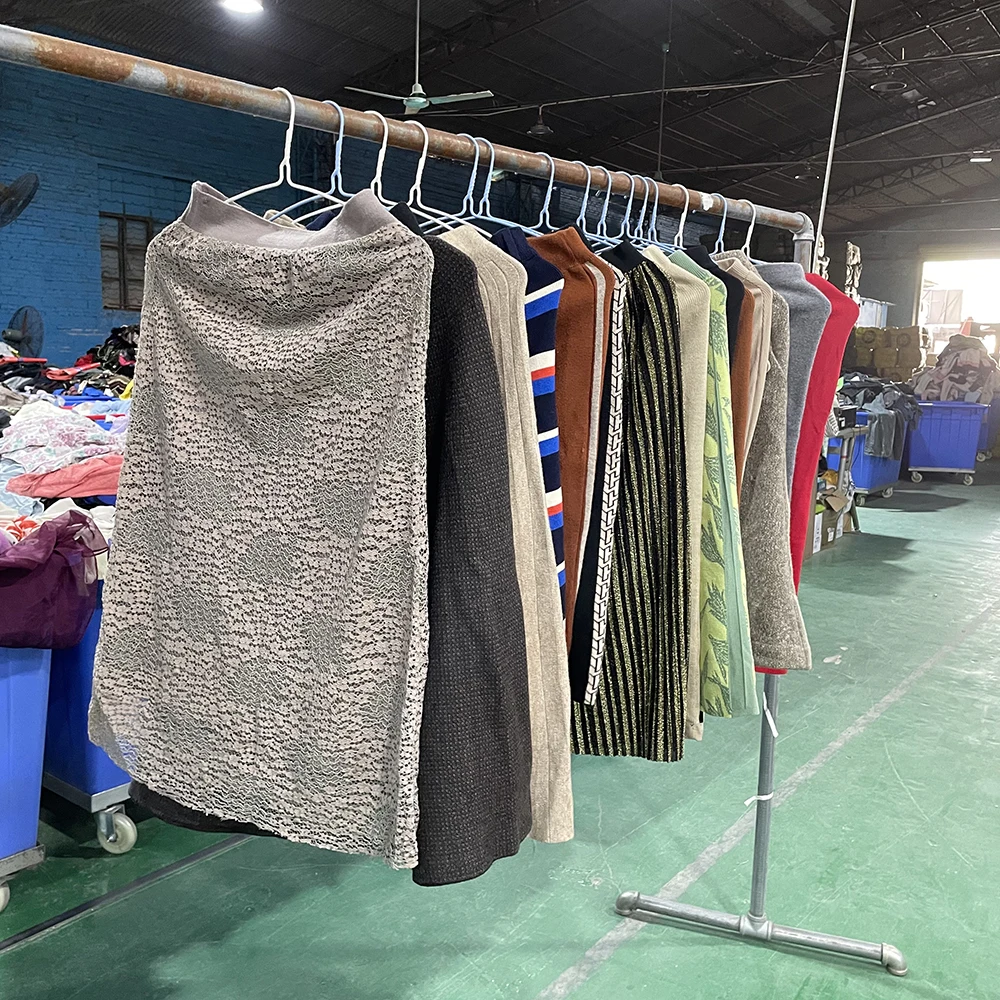 Second-hand Winter Sweater Skirt For Women Long Knitted Sweater With ...