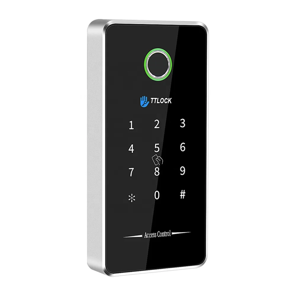 Mj02 Ttlock App Bluetooth Fingerprint 13.56mhz Rfid Door Controller Remote Control Keypad ...