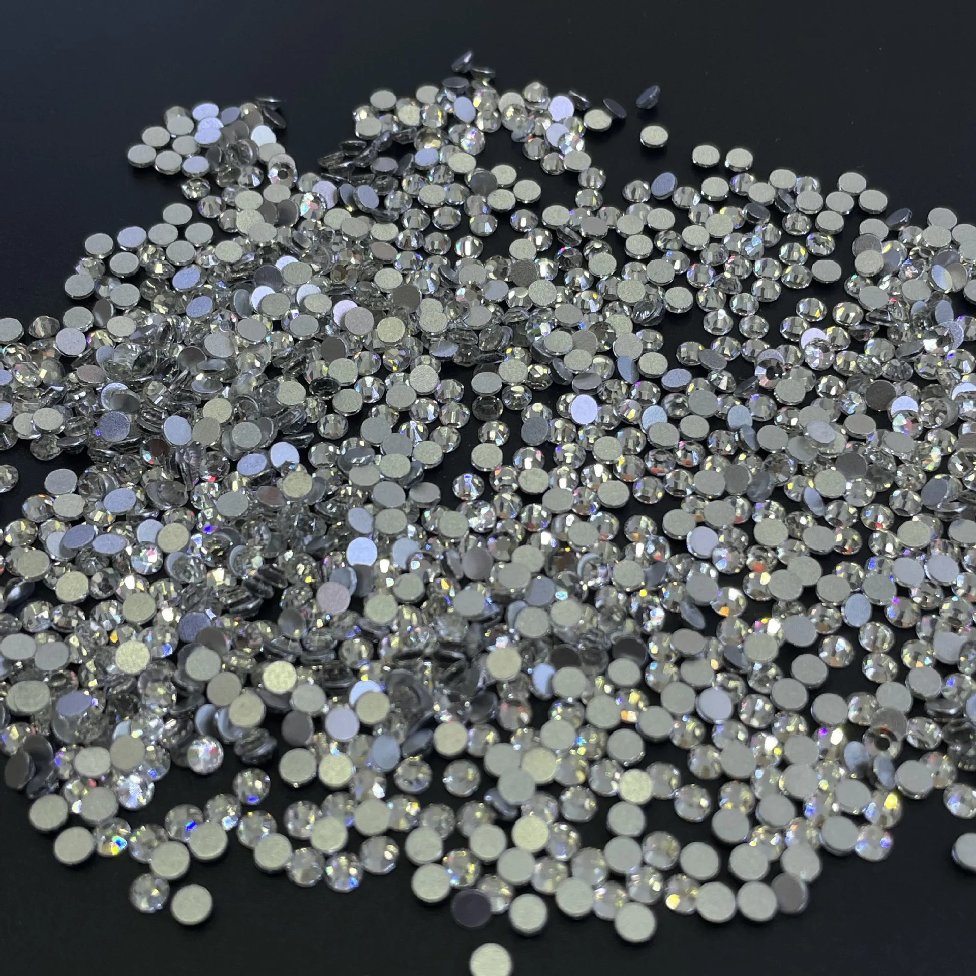 Mermaid Tears Glass Rhinestone Nail Art Half Pearl Pearl Flat Back ...