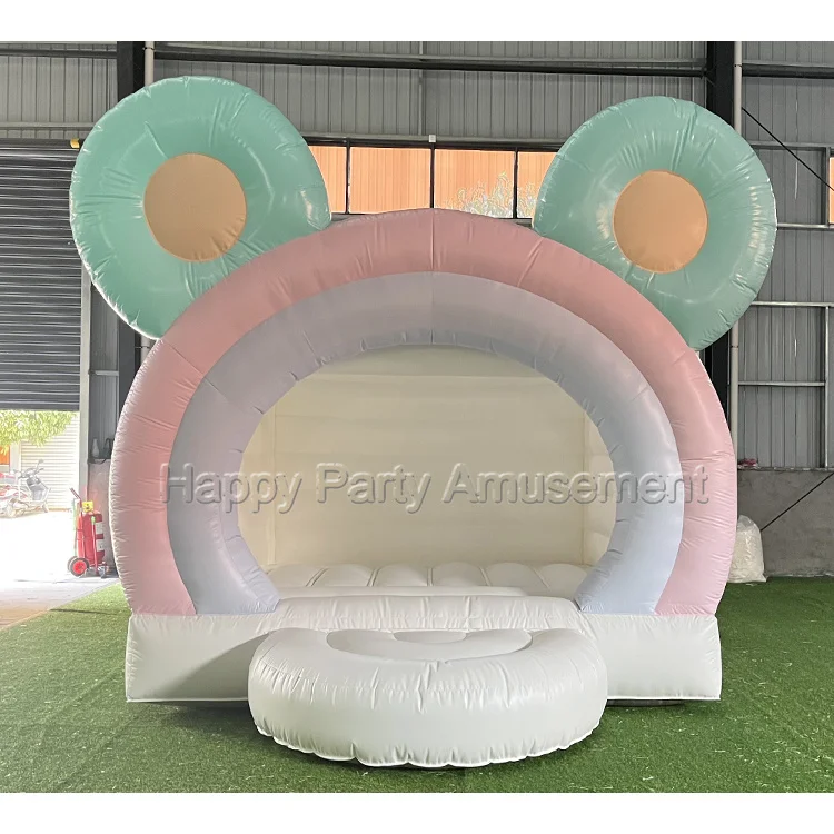 White Pastel Inflatable Castle Child Kids Inflatable Playground ...