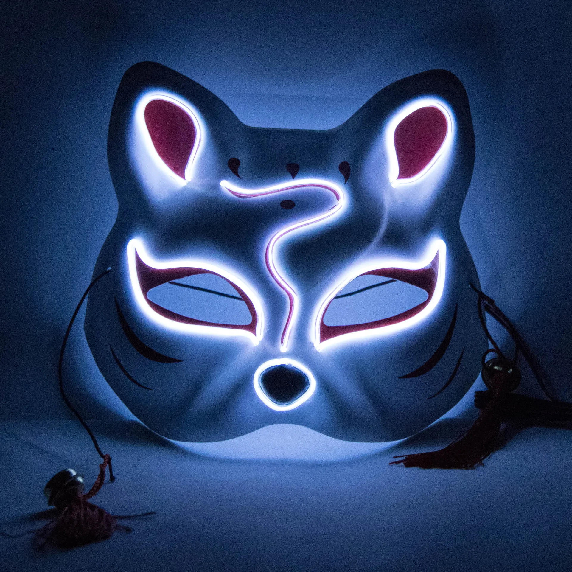 Fox Masks Half Face Cosplay Cat Animal Costume Masquerade Party ...