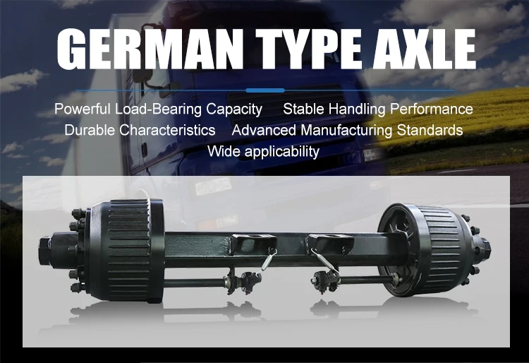 German Semi-trailer Axle 16 Ton Trailer Suspension Bpw Semi Trailer ...