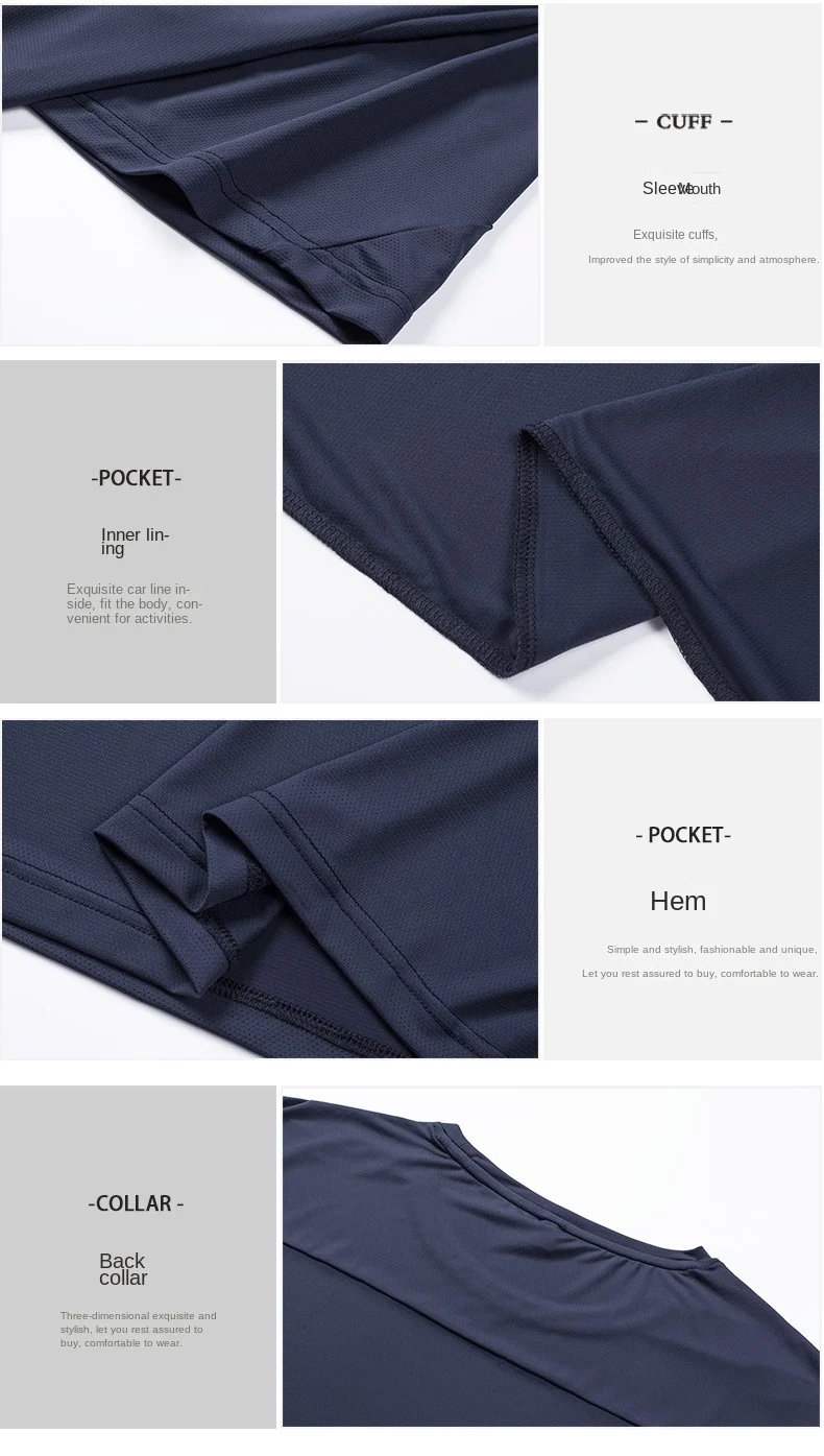 New Men's Quick Drying Elastic Sports T-shirt With Round Neck,Breathable,Sweat-wicking,Fitness ...