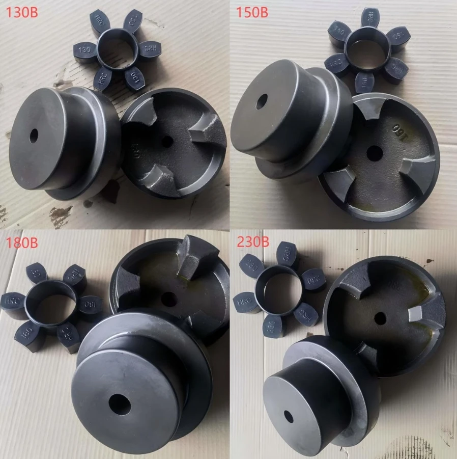 Interchangeable HRC 70 90 110 130 280 Compressor Pump Couplings Flexible PU Rubber Element ...