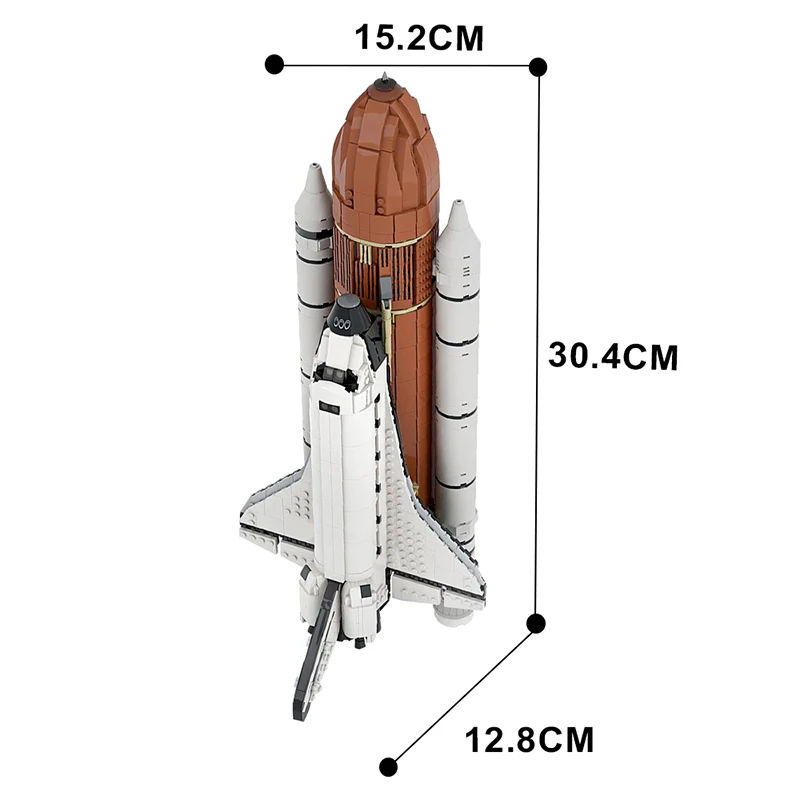Goldmoc Space Shuttle Rocket Model Building Blocks Set