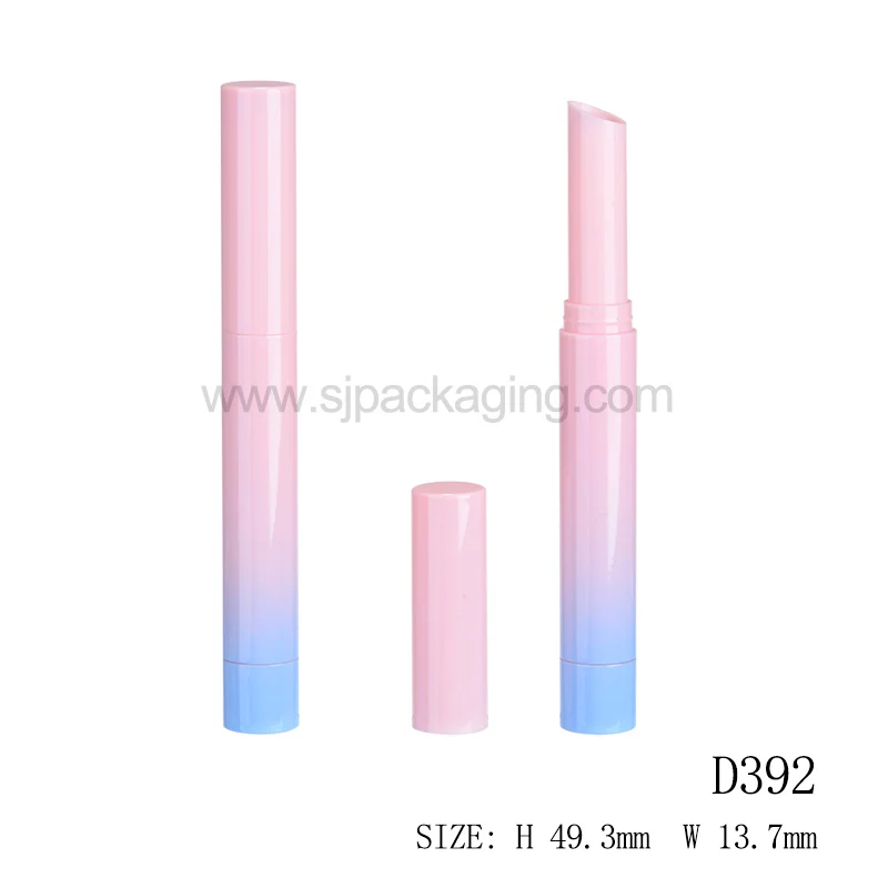 Pink Duo Side Rotary Empty Lipstick Container - 2 in 1