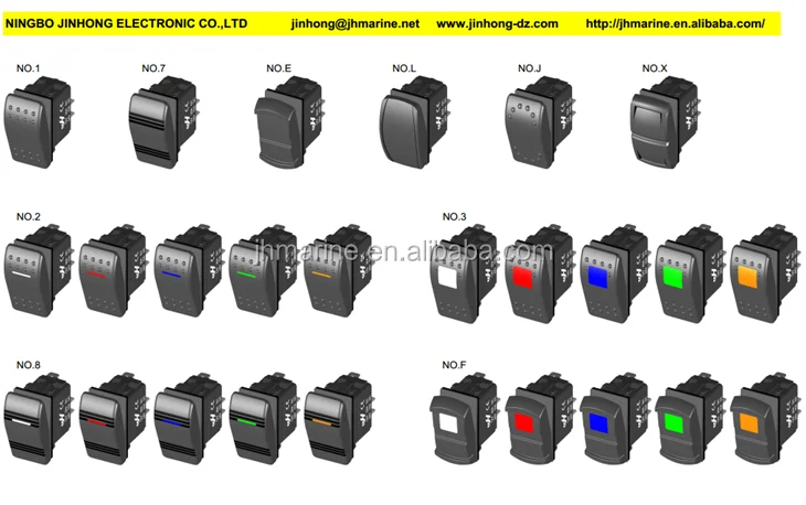 ON/OFF LED Illuminated Car Dashboard Dash Boat 12V Rocker Switch ...