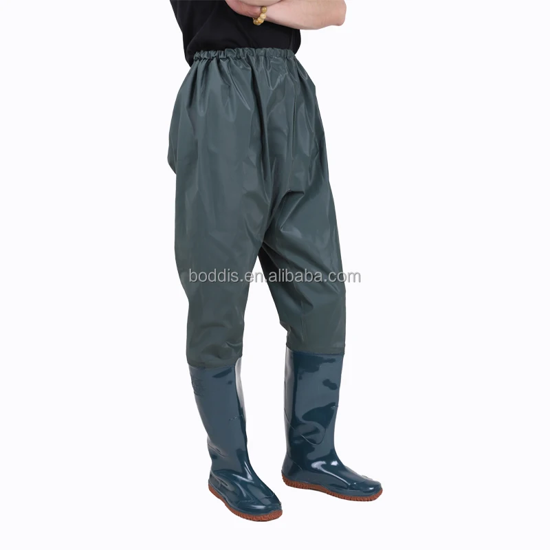 Wader Suits With Boots Waterproof Fishing Pvc Breathable Fishing Hip ...