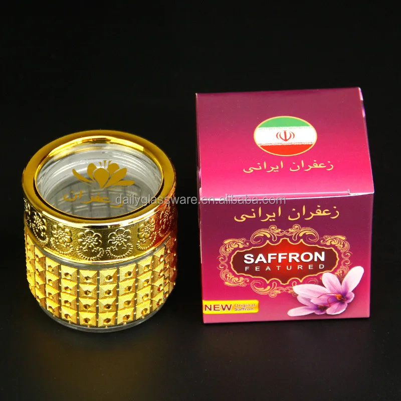 Glass Vials for Saffron Packing - Screw Lid & Screen Printing