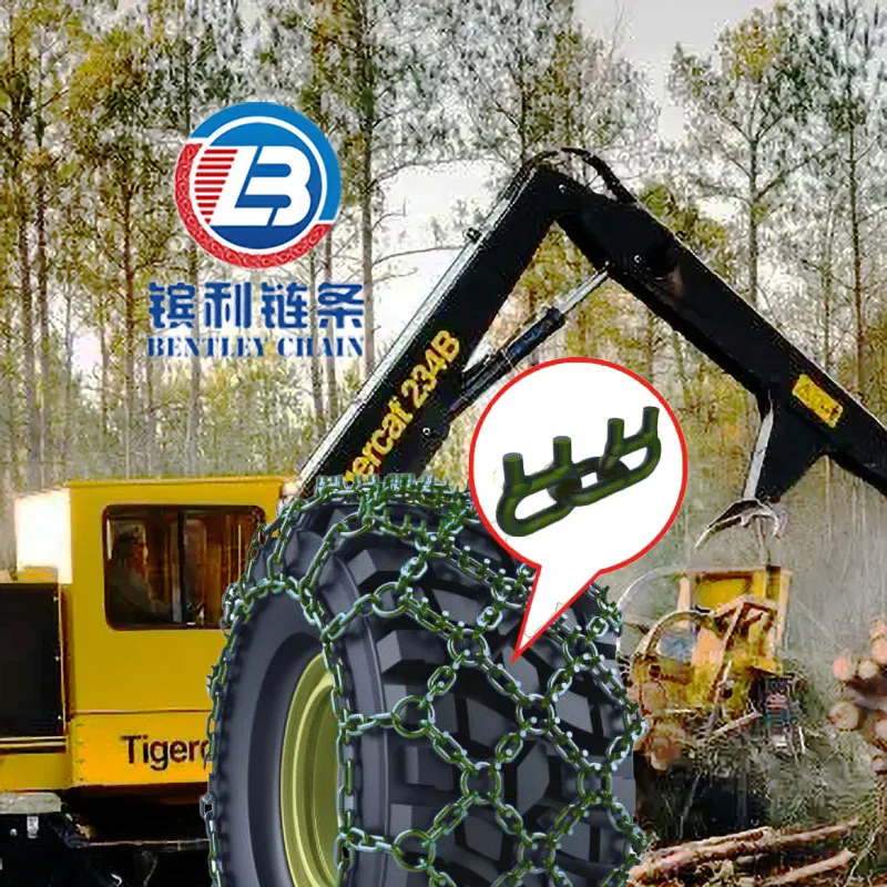 Double-diamond I-bar Skidder Chain Nls-16 Stud Forestry Chain Snow ...