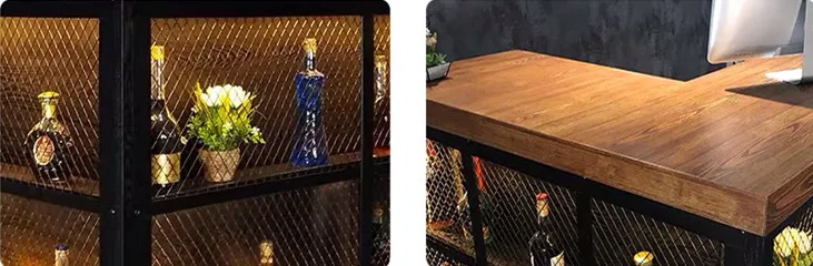 Customize Industrial Style Bar Counter Club Reception Desk Restaurant ...