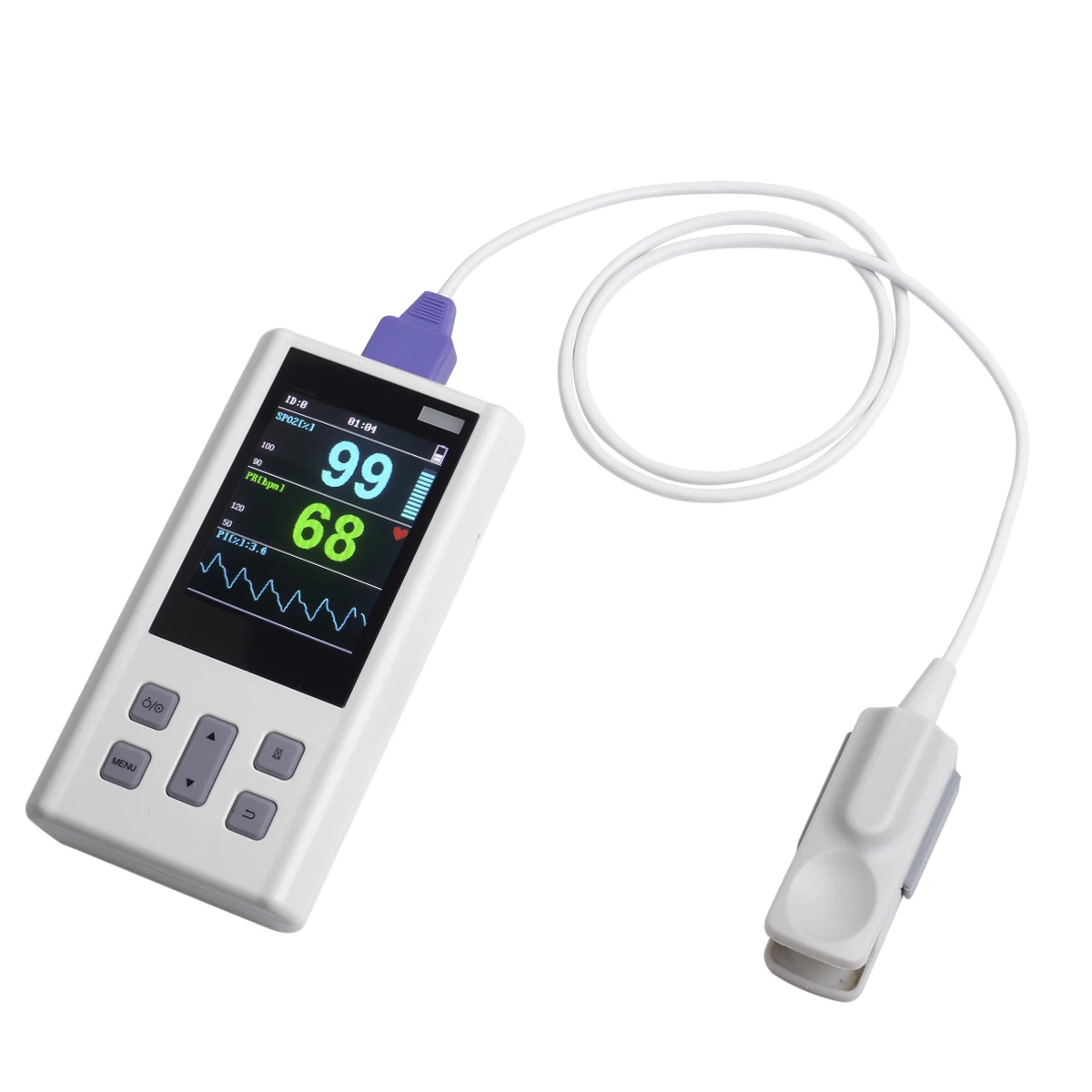 Handheld Oxygen Level Detector O2 Pulse Oximeters Ox Sensor Monitor ...