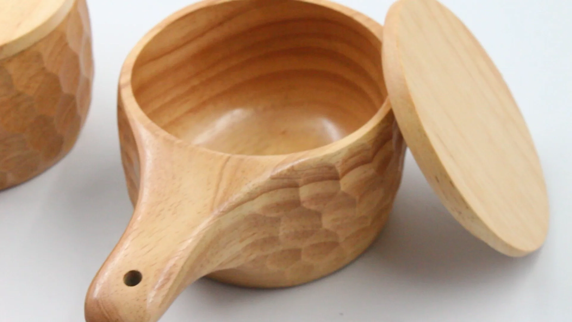 Kuksa Set Lapland Handmade Wooden Drinking Milk Cup With Lid For ...