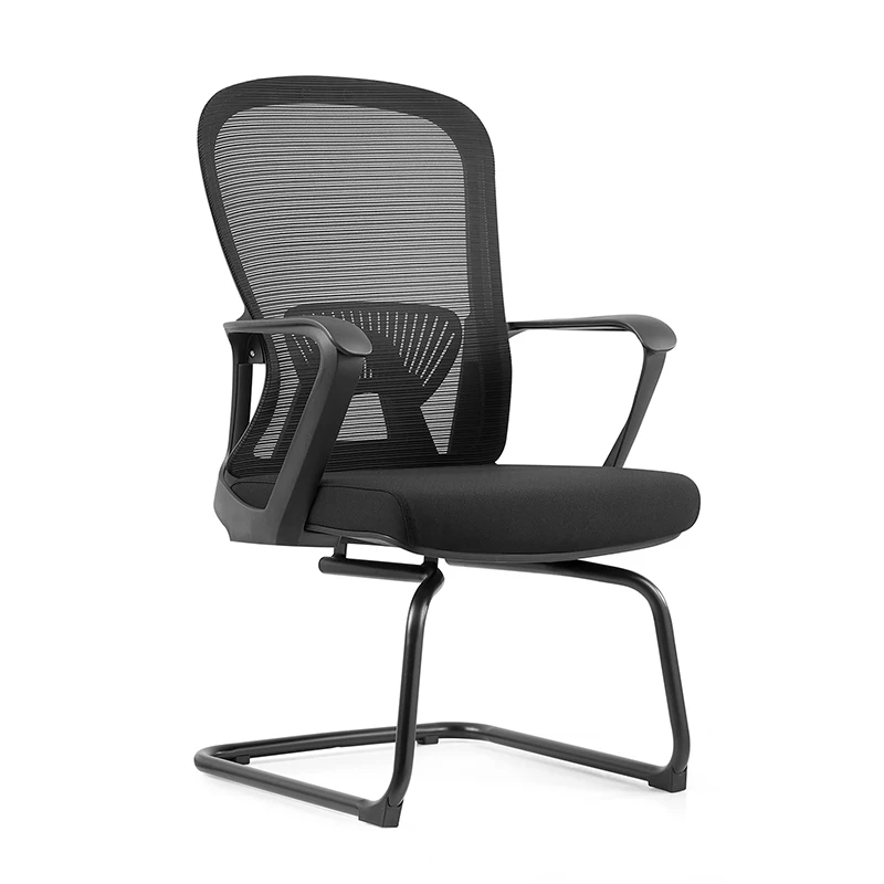 Modern Fixed Armrest Mid Back Mesh Staff Task Chair Office Furniture ...