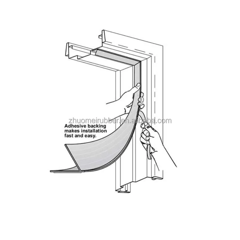 V Shape Adhesive-backed Fire/smoke Silicon Seal Perimeter Gasket 11.1x7 ...