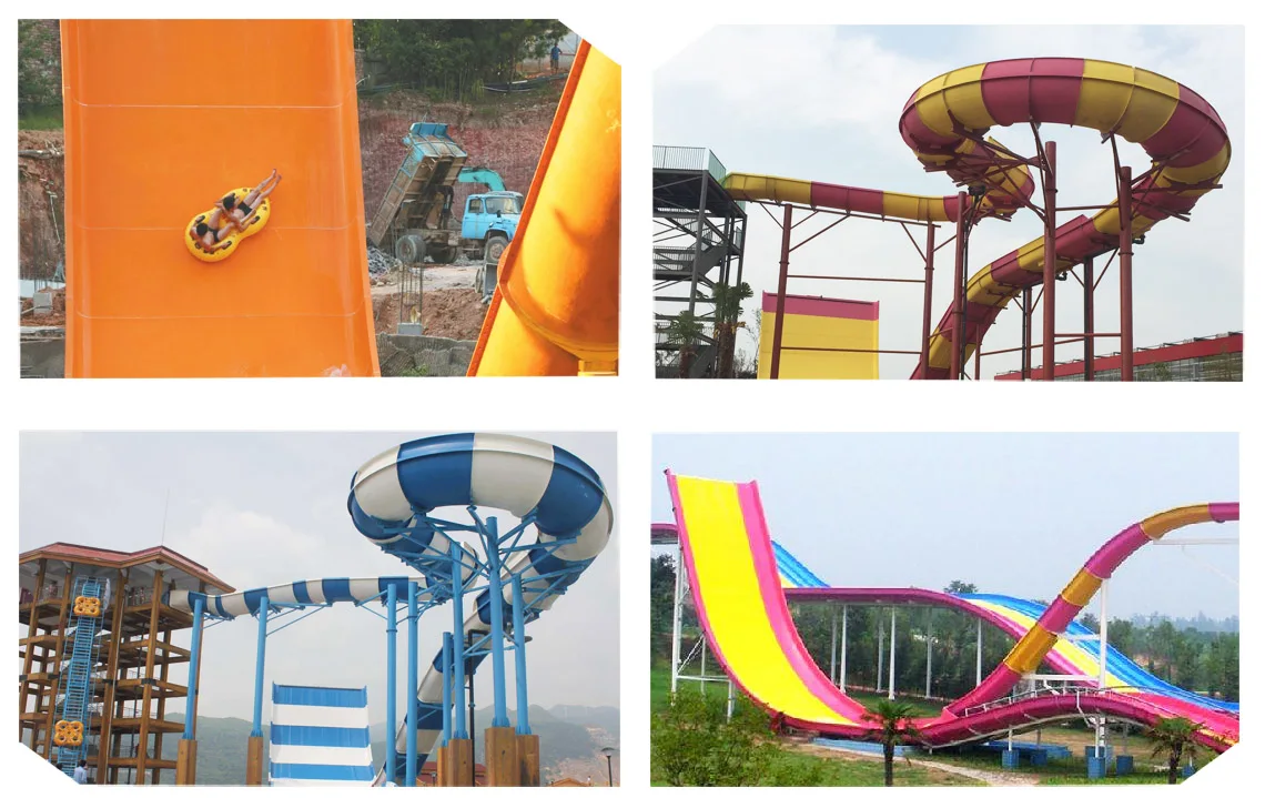 Customized Fiberglass Water Park Slides - Boomerang Tube