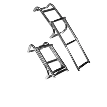 3-step Non-slip Treads Transom Mount Boat Ladder - Buy Transom Mount ...