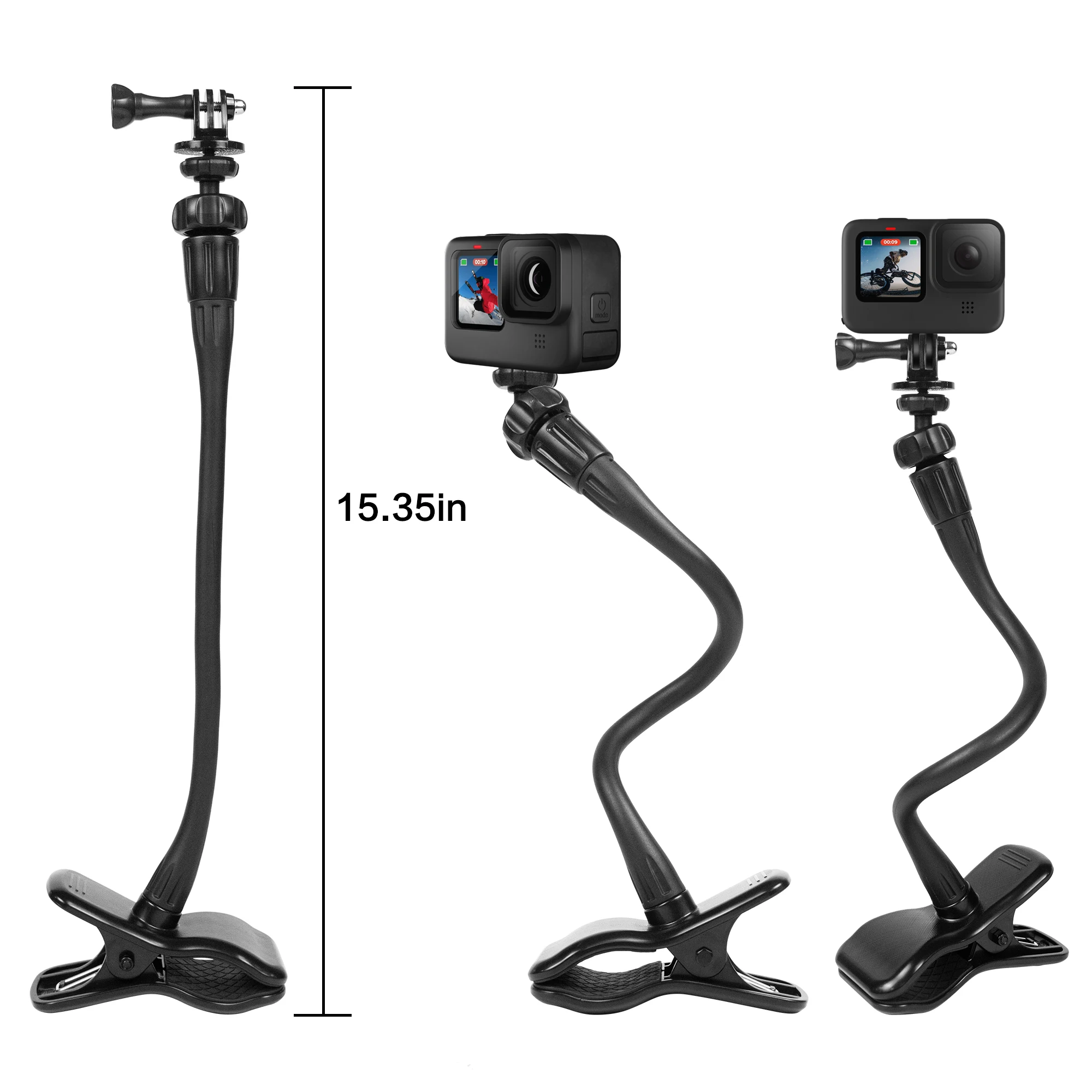 Adjustable Jaws Flex Clamp Mount Gooseneck Extension For Logitech ...