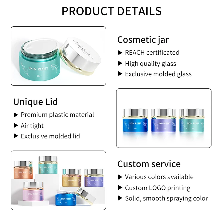 Luxury Skincare Body Cream Container Packaging - 20ml, 30ml, 50ml