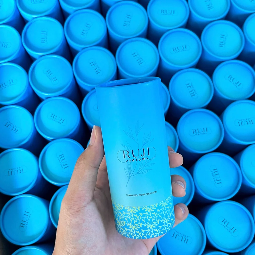 Eco Friendly Cardboard Cylinder Container Tea Packaging Paper Tube For ...