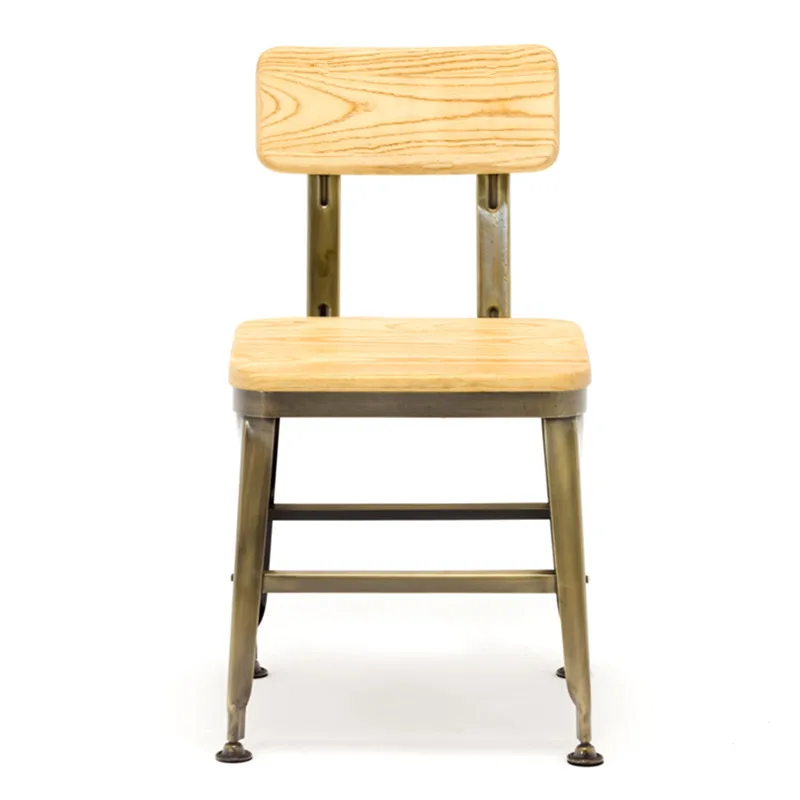 Industrial Metal Steel Vintage Back Restaurant Cafe Chair Indoor And ...