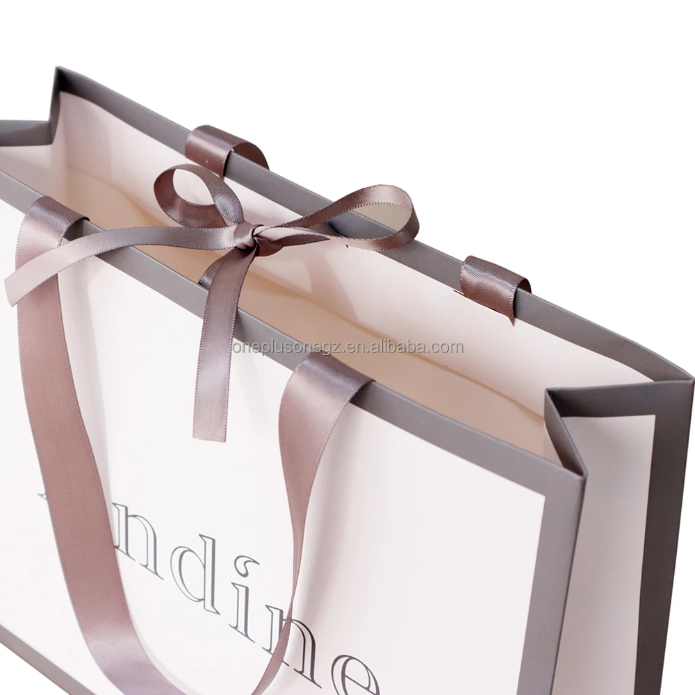 Custom Branded Logo Luxury Paper Clothing Packaging Gift Shopping Bag ...