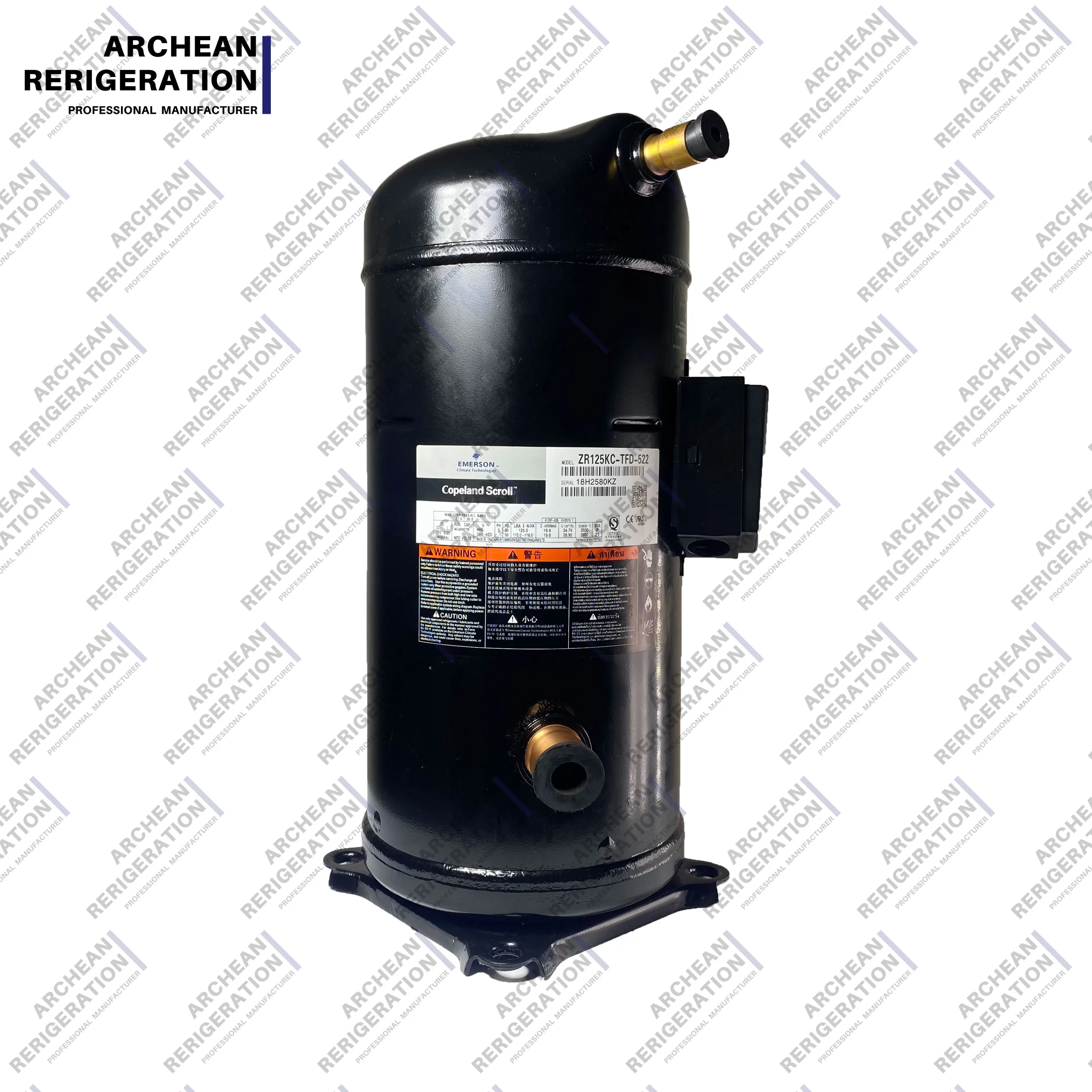 R410A EVI scroll compressor ZPI72KCE-TFD-496 for air conditioner ...