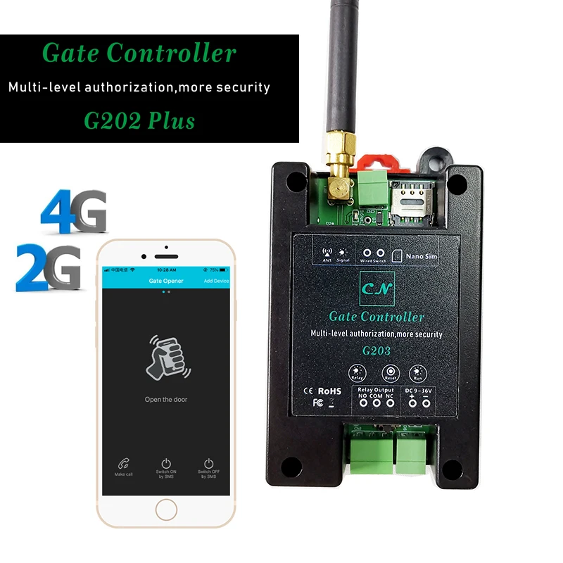 GSM 2G Remote Controller G202 Plus Single Relay Switch Gate Receiver ...