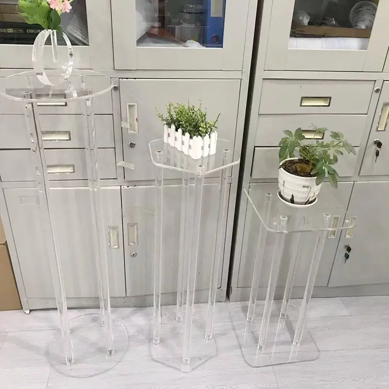 Acrylic Flower Stand Wedding Centerpieces Marriage Decorations Supplies ...
