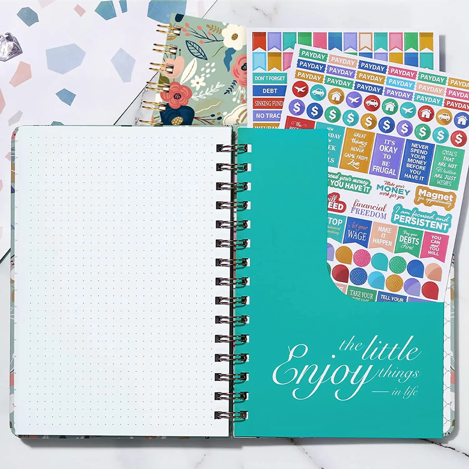 Custom Budget Planner With Sticker Sheets A5 Hardcover Spiral Journal ...