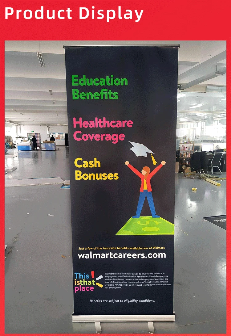 Aluminium Roll up Banner Stand - Portable Advertising Display