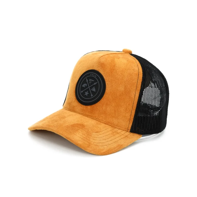 Wholesale Mesh Custom Velvet Trucker Cap 5 Panels Custom Applique Patch ...