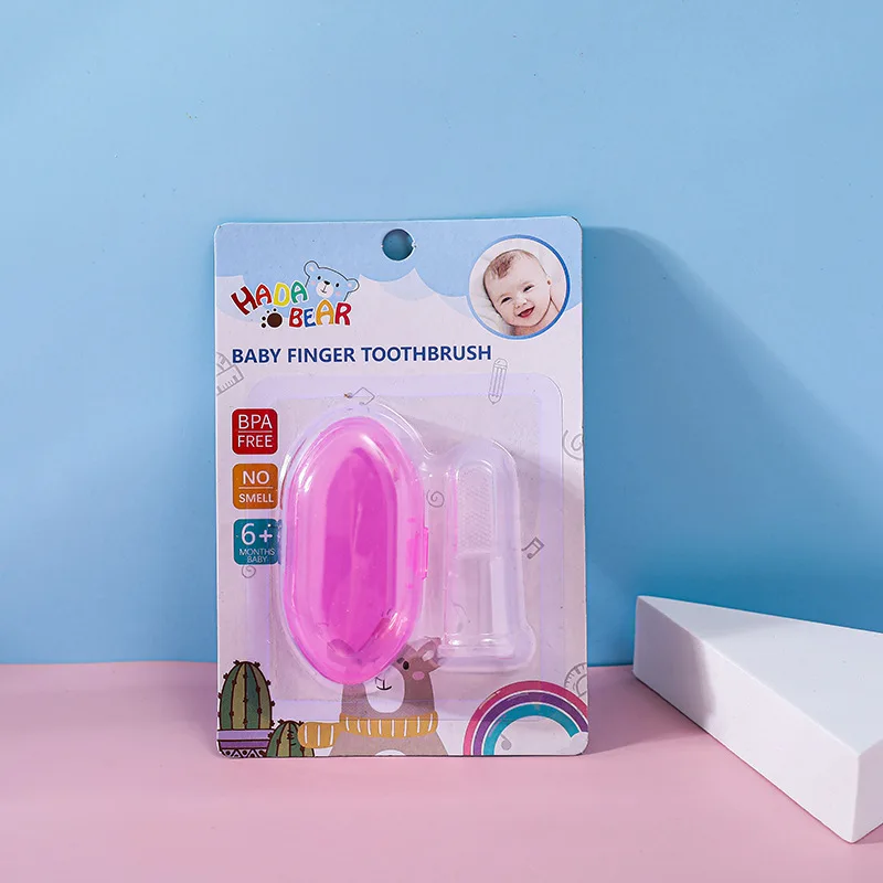 Baby Finger Toothbrush Silicone Soft Bristle Baby Toothbrush Unique ...