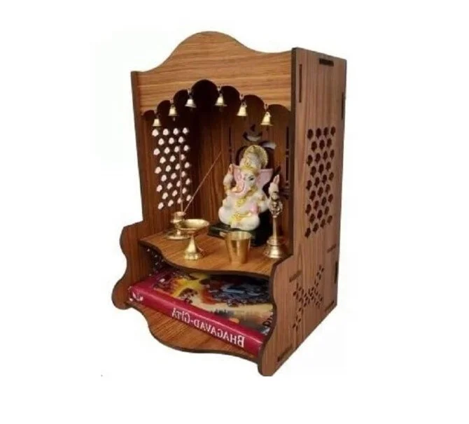 Small Wall Hanging Temple Pooja Mandir for Home Wood Temple| Alibaba.com