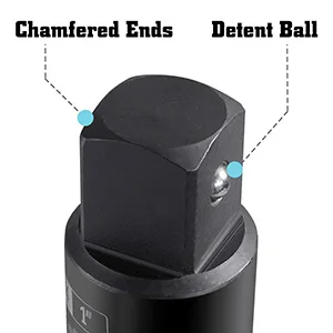 DURATECH Impact Socket Adapter Set - 8PC with Storage Case