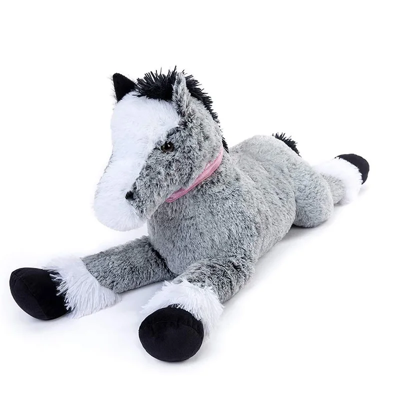 Custom Made Plush Black Horse Promotional Custom Stuffed Plush Horse ...